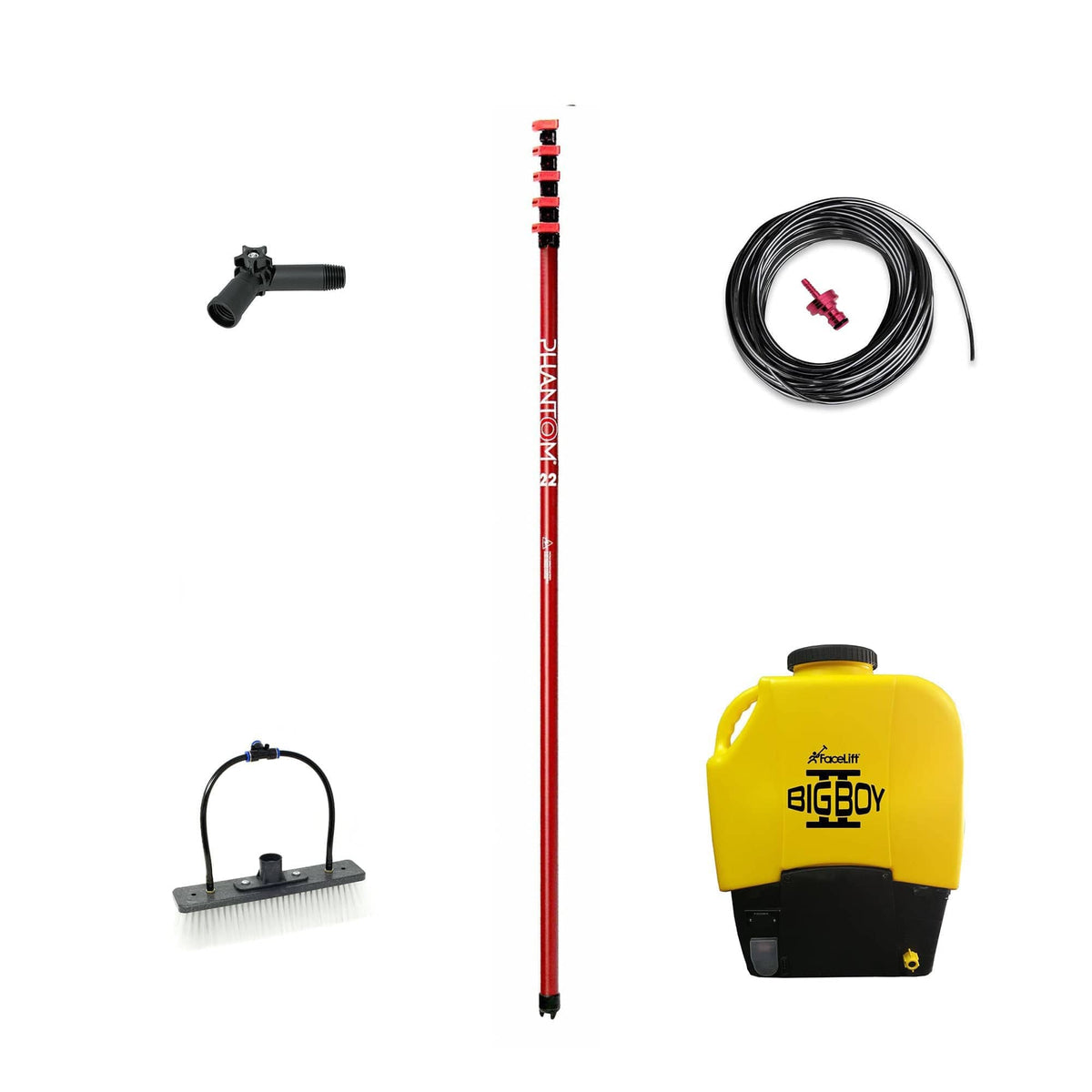 FaceLift® Backpack & Phantom Hybrid Kit | Window Cleaning Kit - Window ...