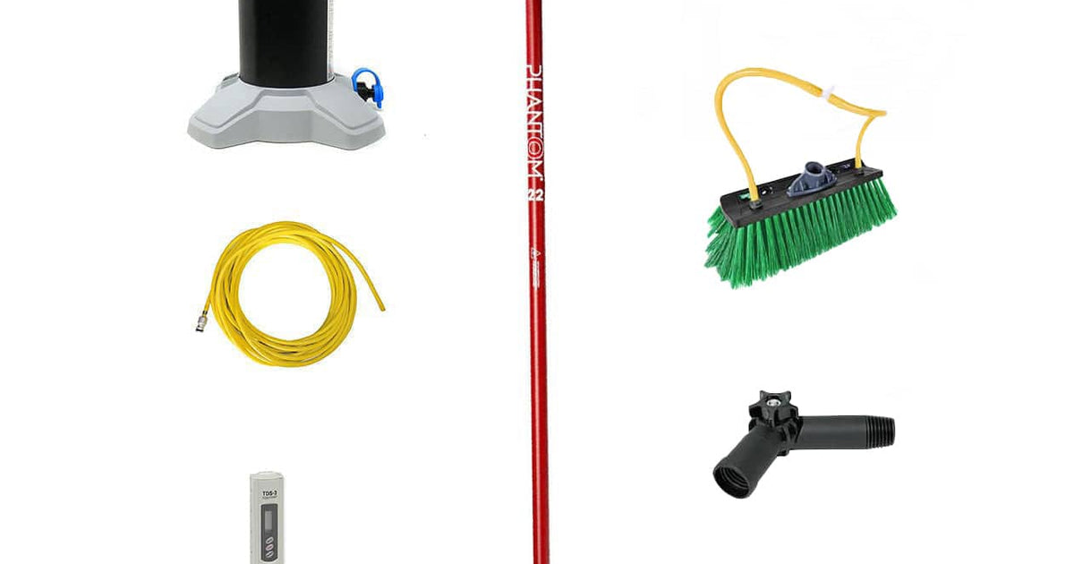 Complete Window Cleaning Kit - Upgraded Pole - Window Cleaning ...