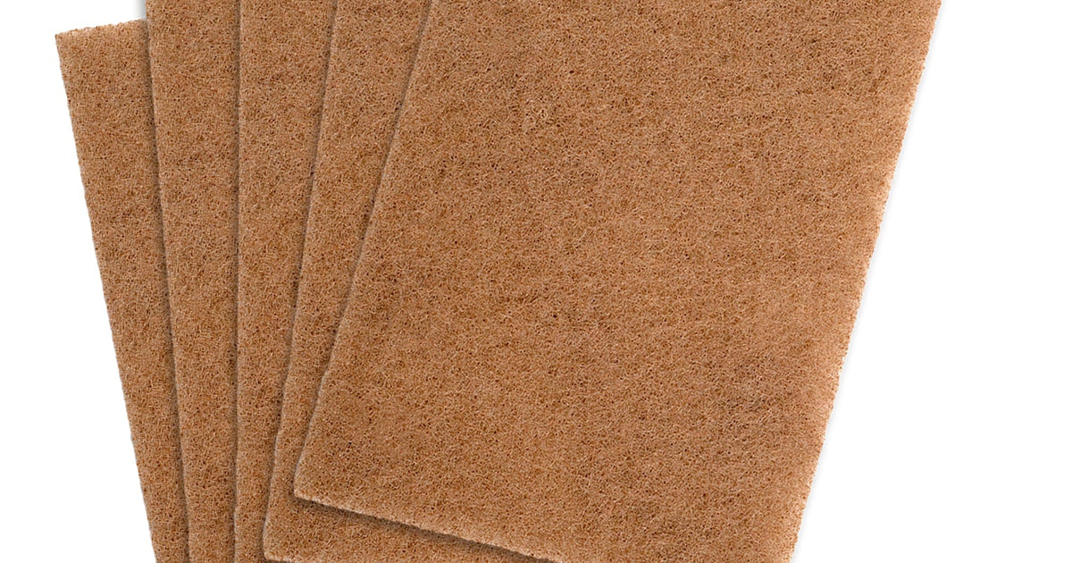 Maykker Walnut Pad Pack of 5 | Traditional Window Cleaning Scrub Pad ...