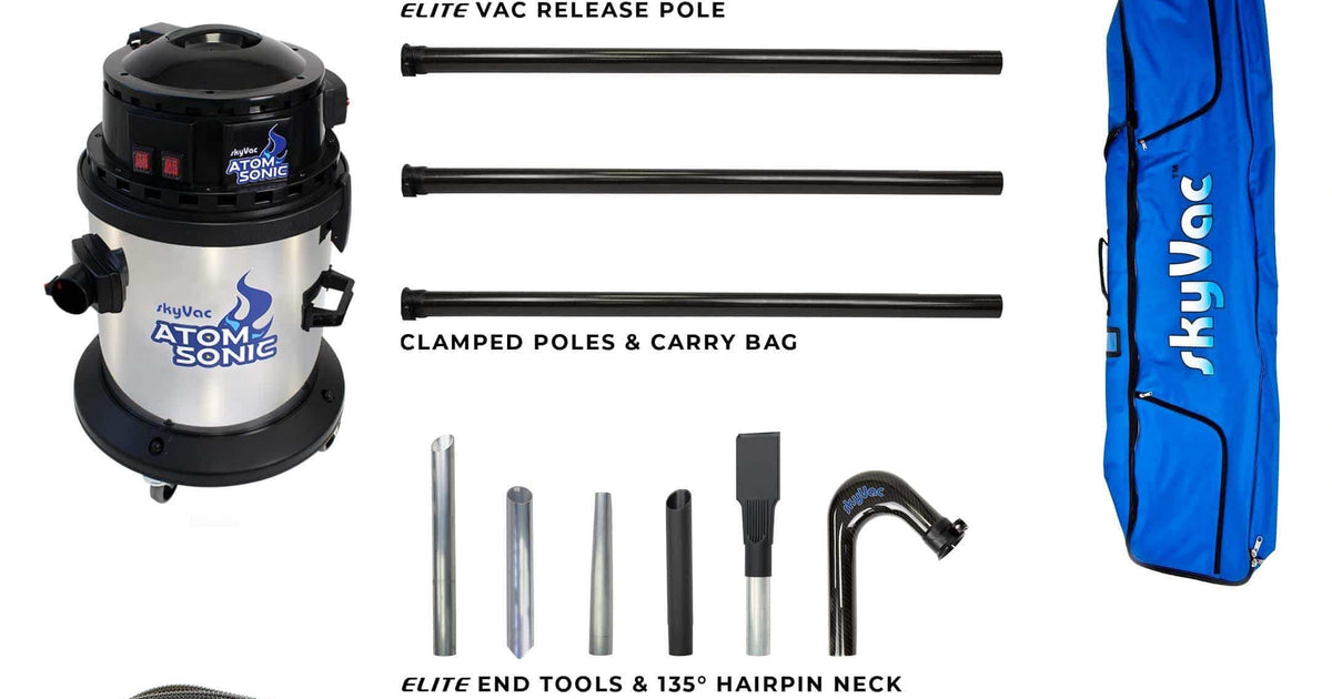 skyVac Atom Sonic Bundle | Gutter Cleaning Tools - Window Cleaning ...