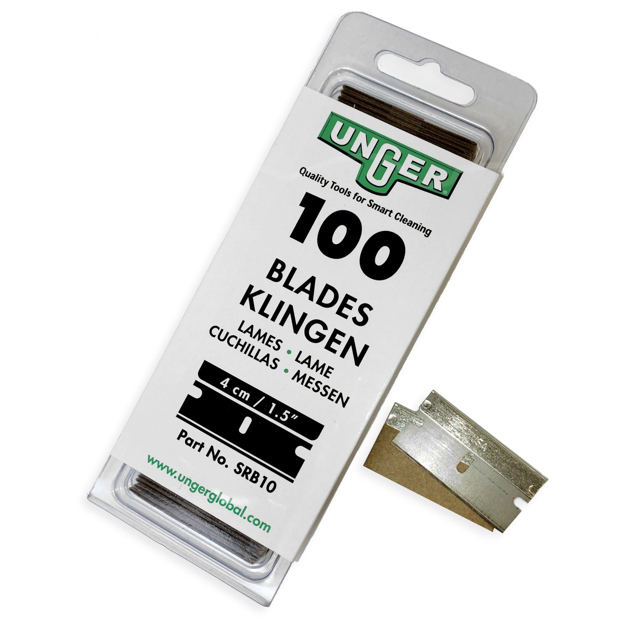 Unger ErgoTec® Safety Scraper Blades 1.5"/4cm - Bulk Packs - Window ...