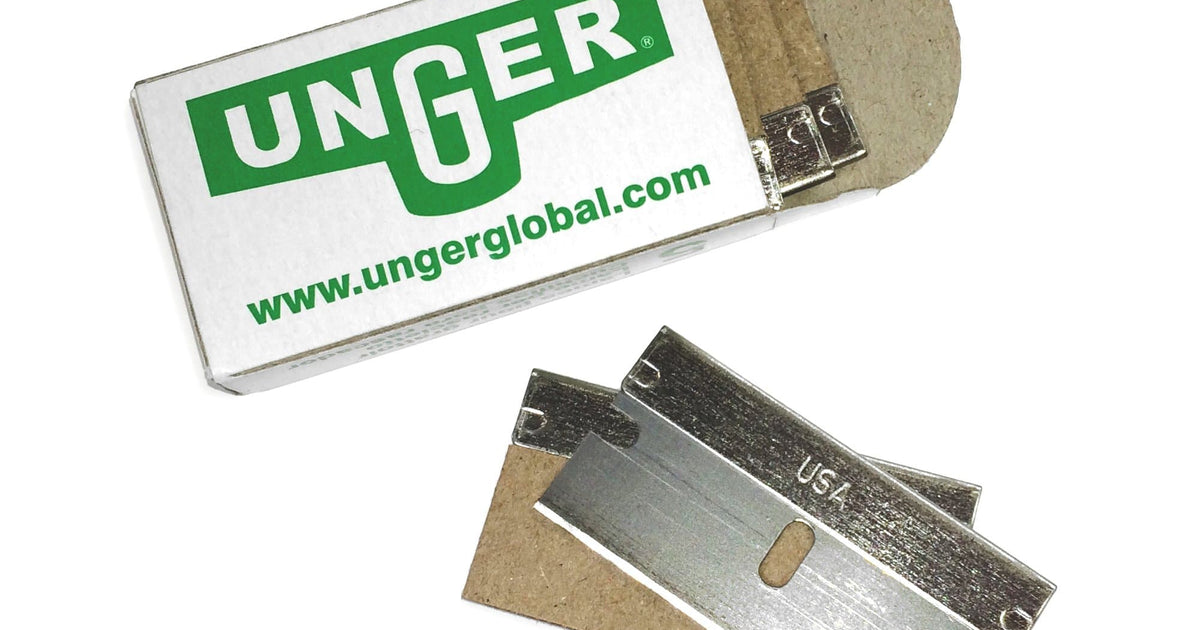 Unger ErgoTec® Safety Scraper Blades 1.5"/4cm - Bulk Packs - Window ...